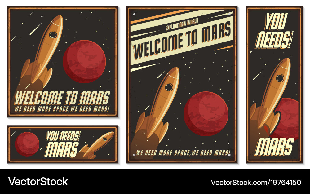 Space Explorer Poster Royalty Free Vector Image