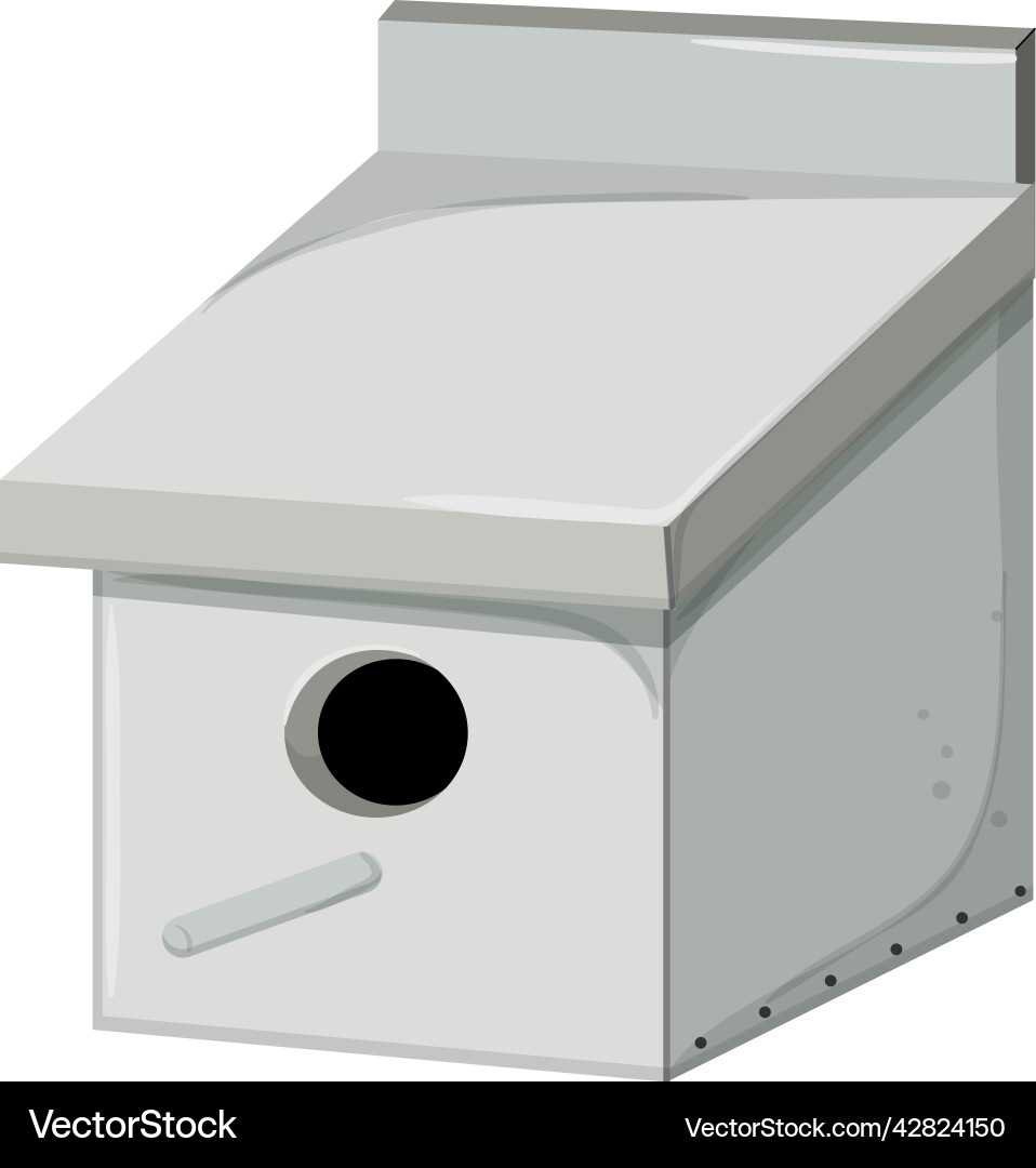 Tree bird house cartoon Royalty Free Vector Image