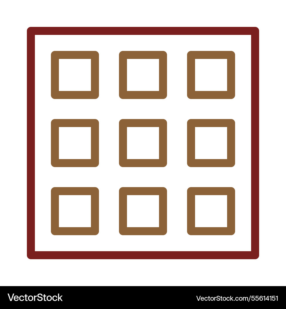 Iconic waffle grid pattern breakfast delight Vector Image