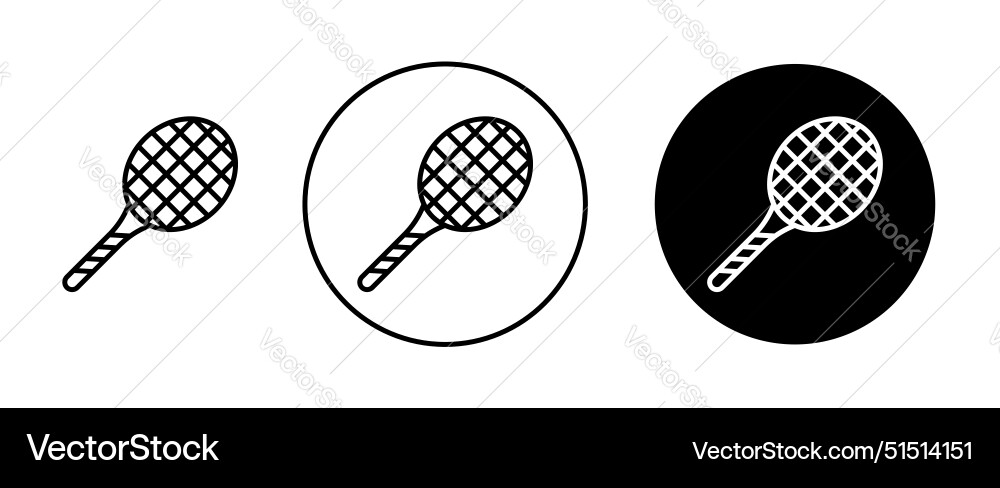 Racquet icon Royalty Free Vector Image - VectorStock