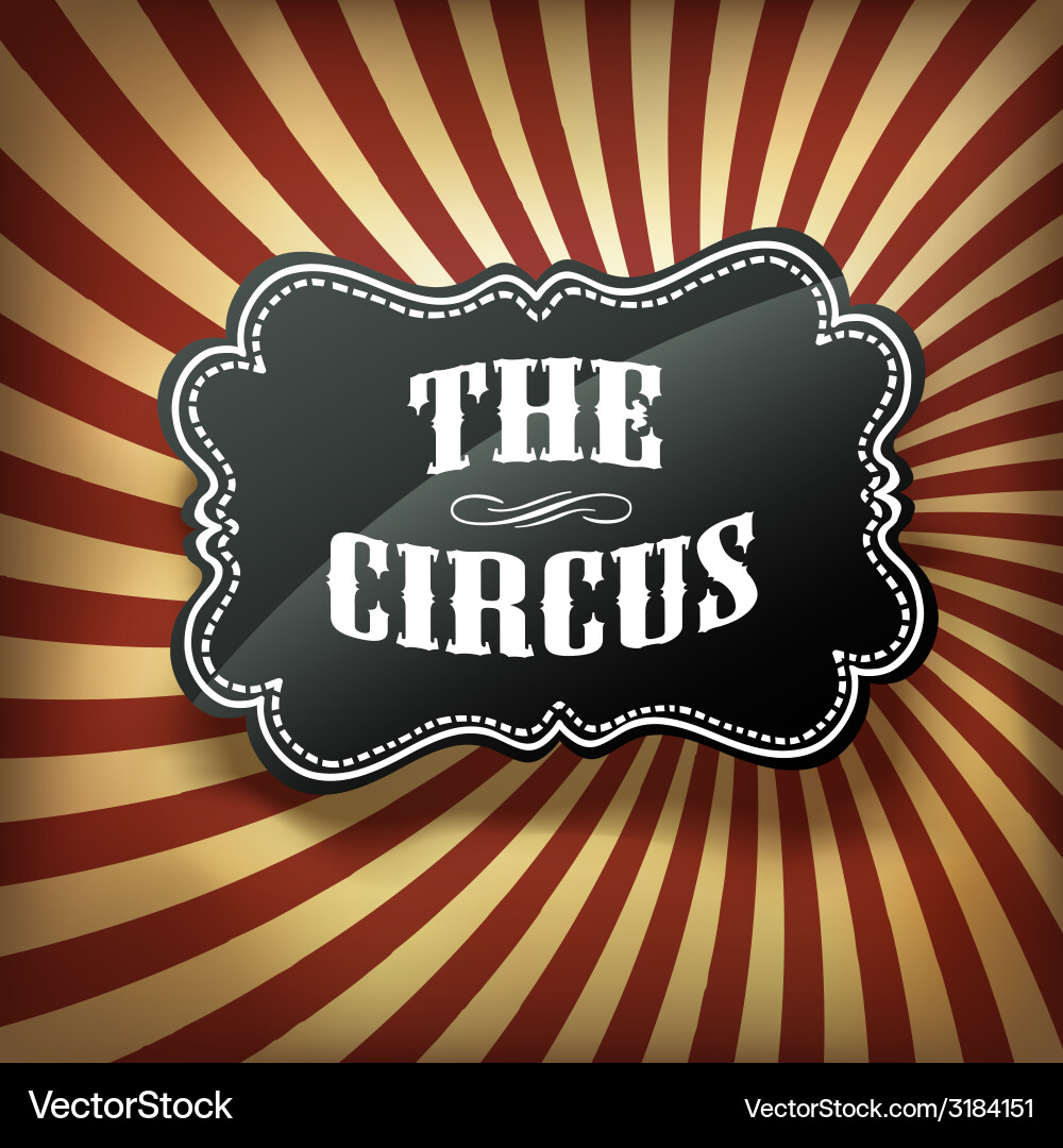 Retro Circus Rays Background Royalty Free Vector Image