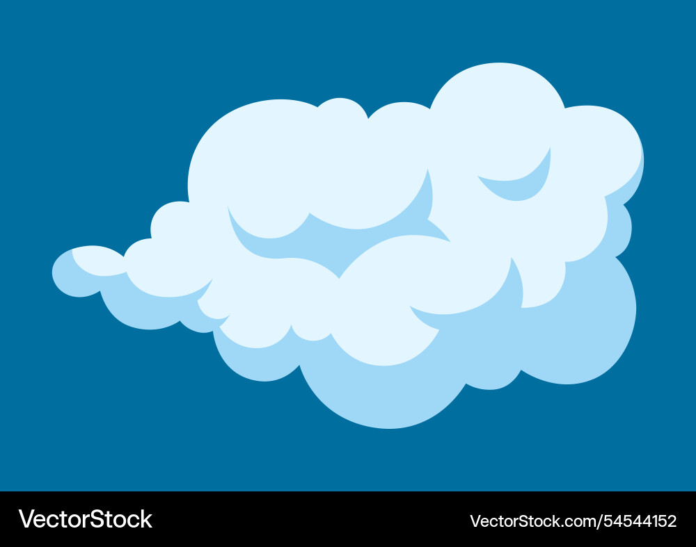 Cartoon of smoke comic image Royalty Free Vector Image