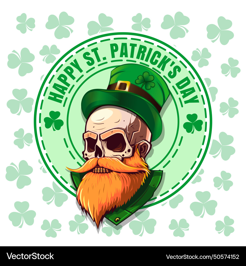 Happy st patricks day poster design Royalty Free Vector