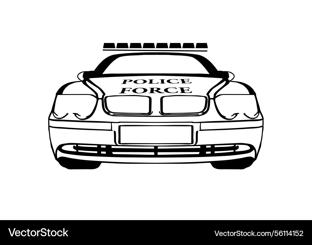 Police force abstract Royalty Free Vector Image