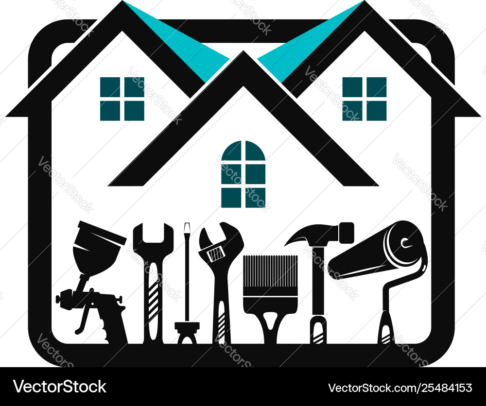 Construction and home repair symbol Royalty Free Vector