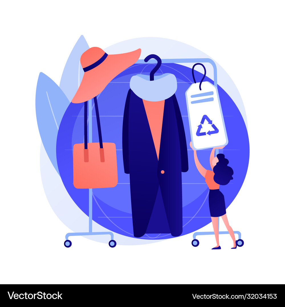 Eco friendly clothing brand concept Royalty Free Vector