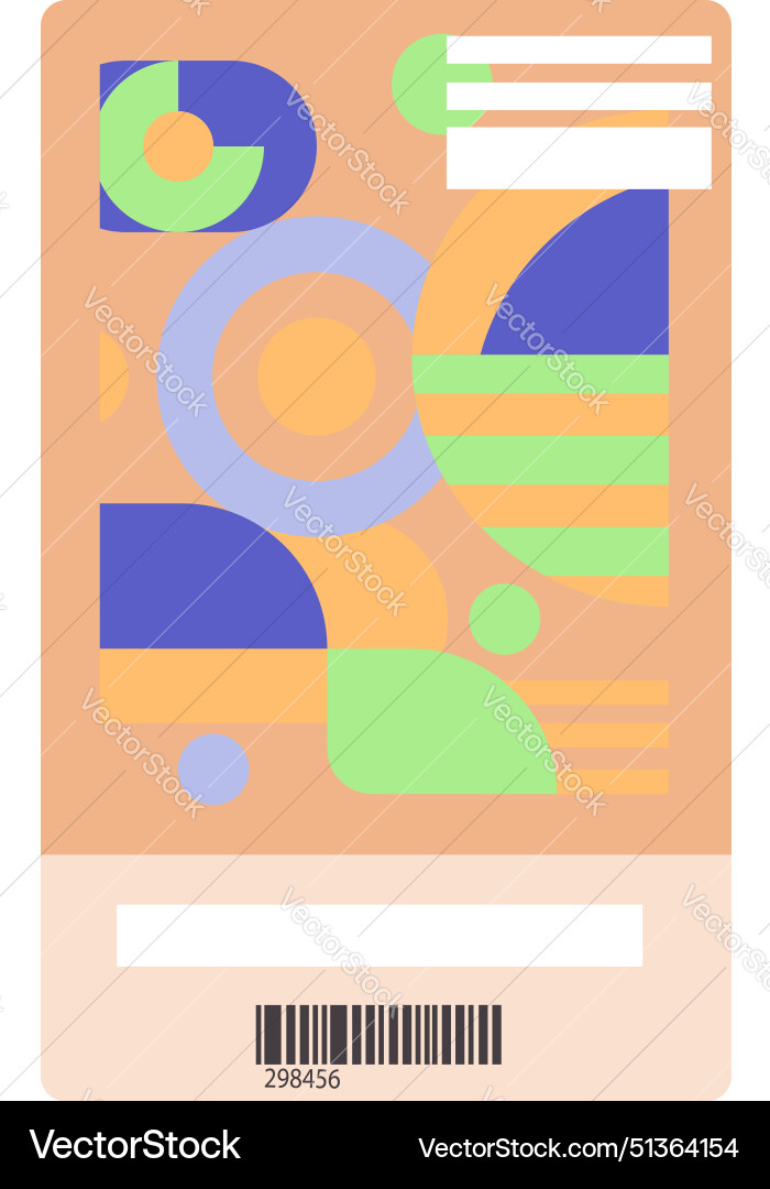 Abstract geometric pattern phone wallpaper Vector Image
