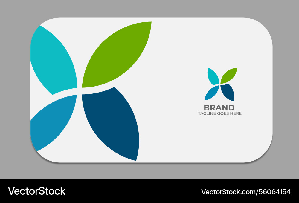 Colorful name card Royalty Free Vector Image - VectorStock