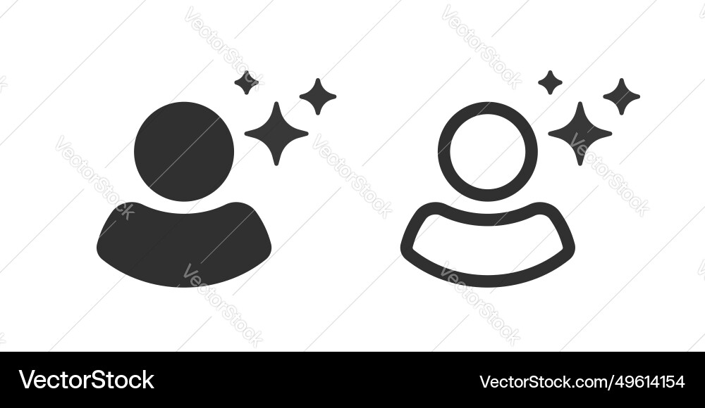 Person human enhance icon graphic simple Vector Image