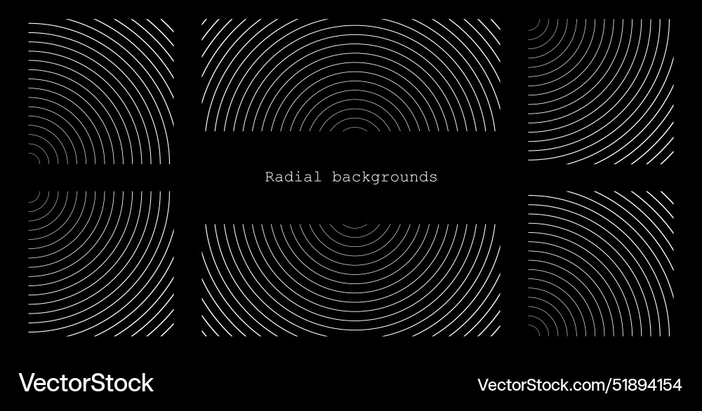 Sound wave irradiation or circular vibrations Vector Image