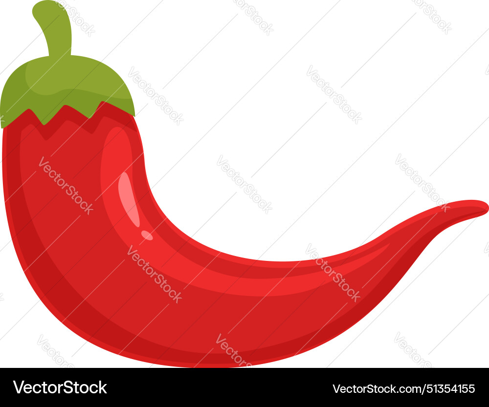 A red chili pepper Royalty Free Vector Image - VectorStock