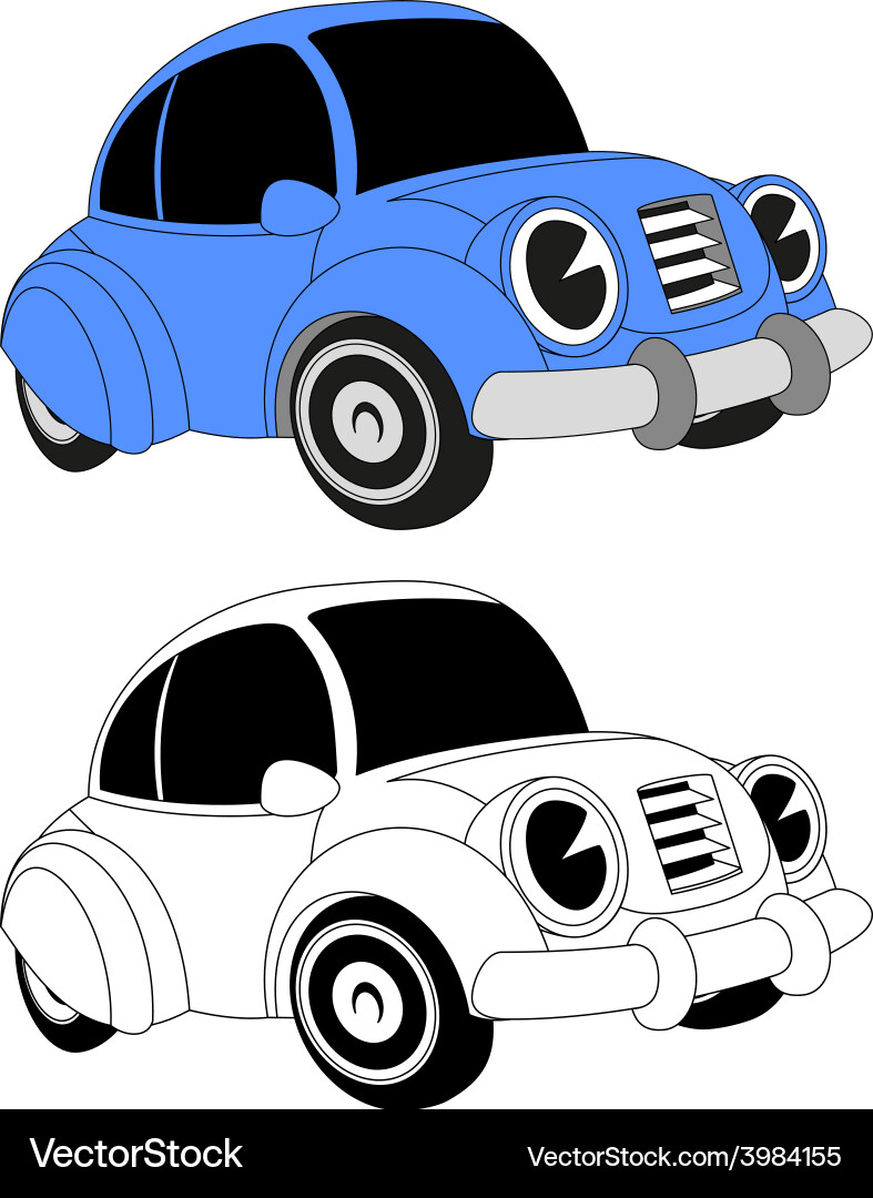 Cartoon car Royalty Free Vector Image - VectorStock