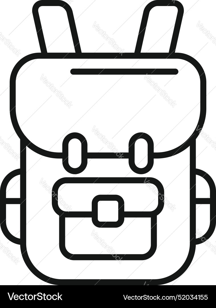 Hiking backpack icon representing camping Vector Image