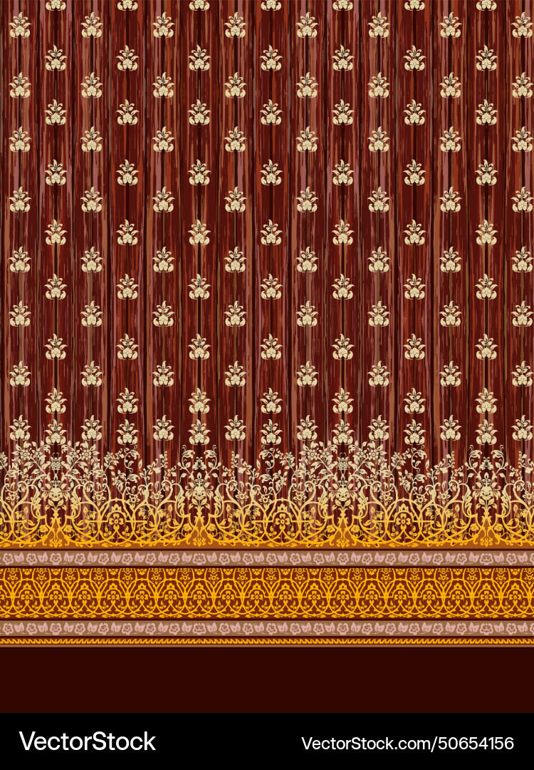 Textile digital design fabric print wallpaper Vector Image