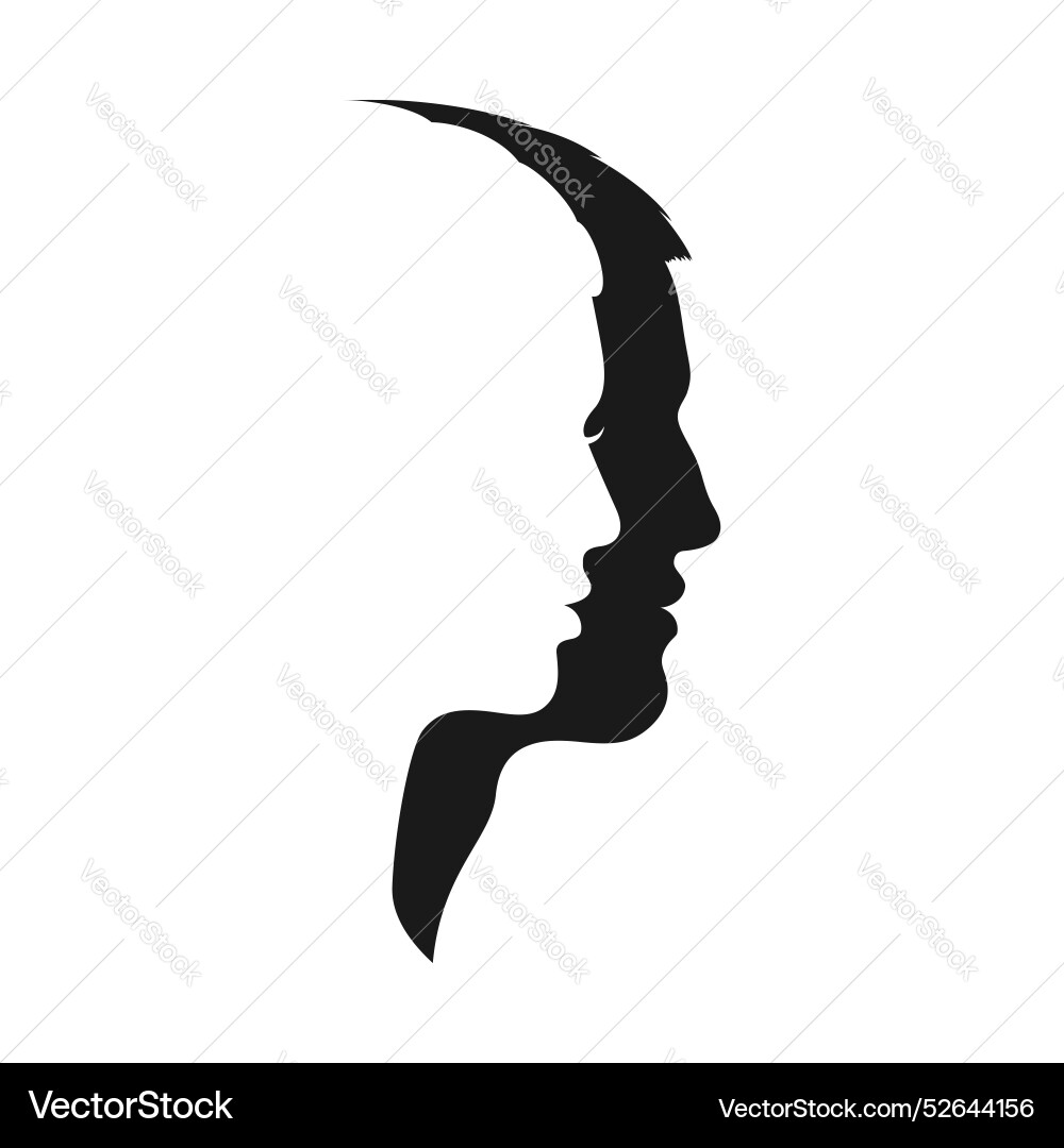 Two persons Royalty Free Vector Image - VectorStock
