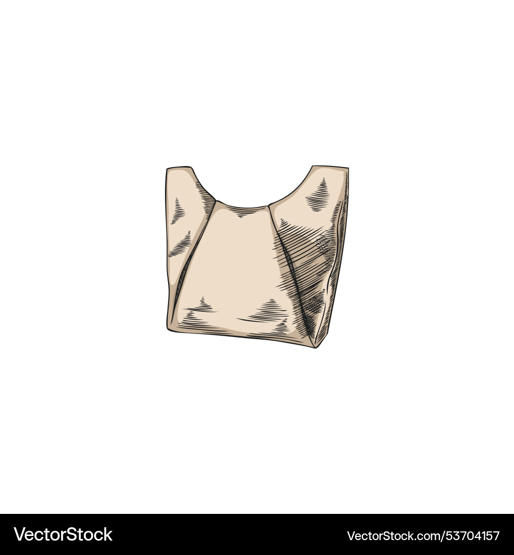 A paper bag for packing Royalty Free Vector Image