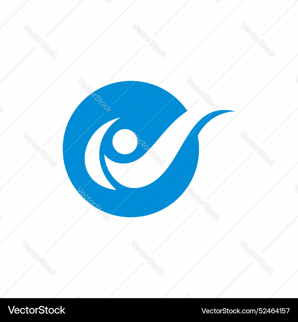 Abstract health logo design concept people Vector Image