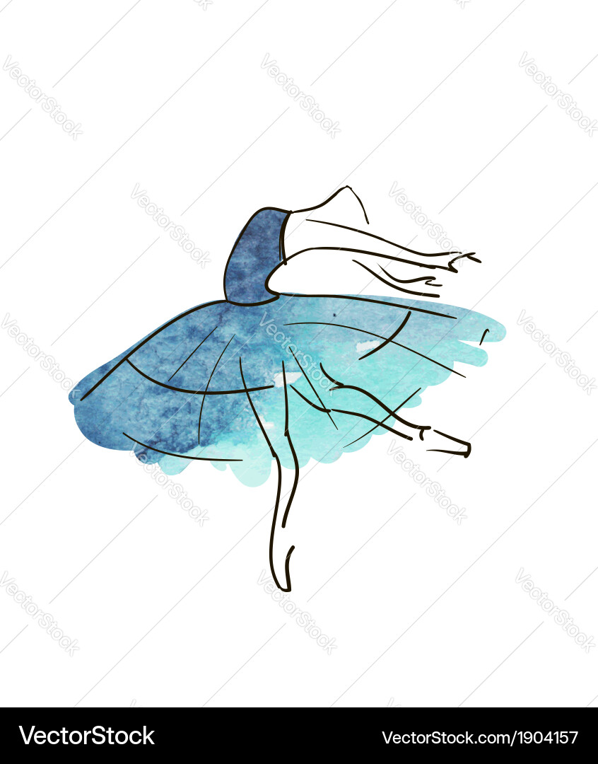 Elegant Dancer Royalty Free Vector Image - VectorStock