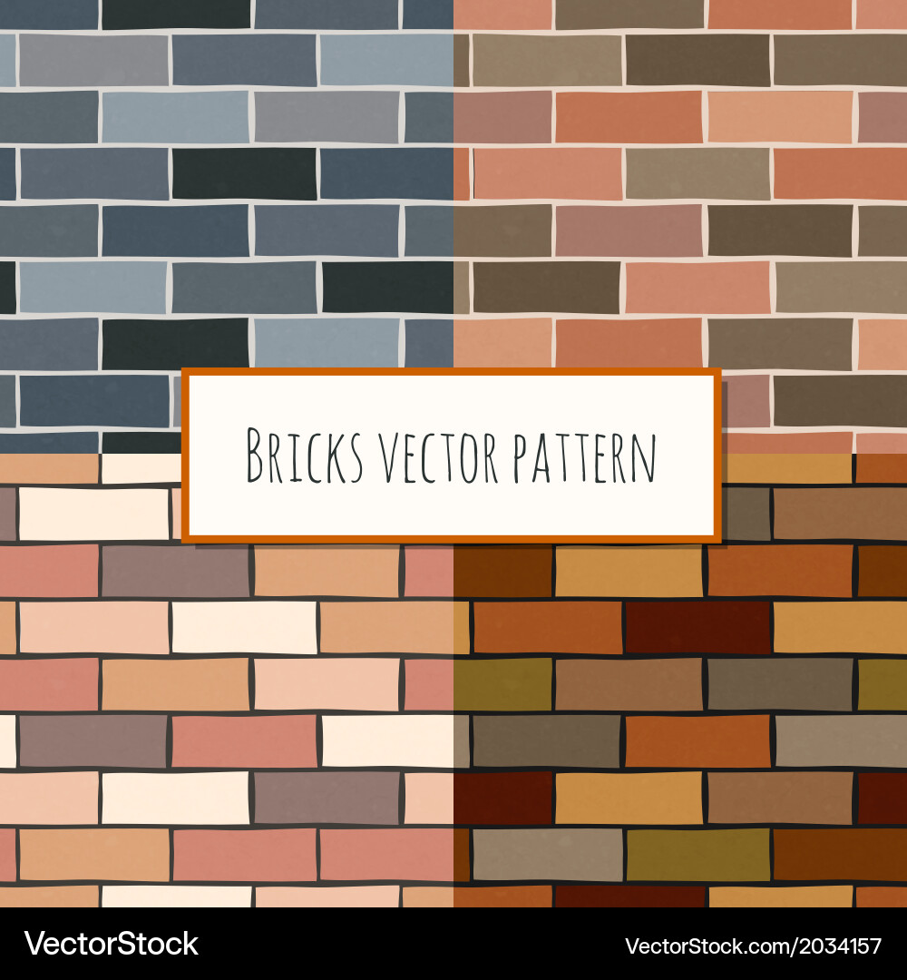 Seamless brick wall rectangular pattern Royalty Free Vector