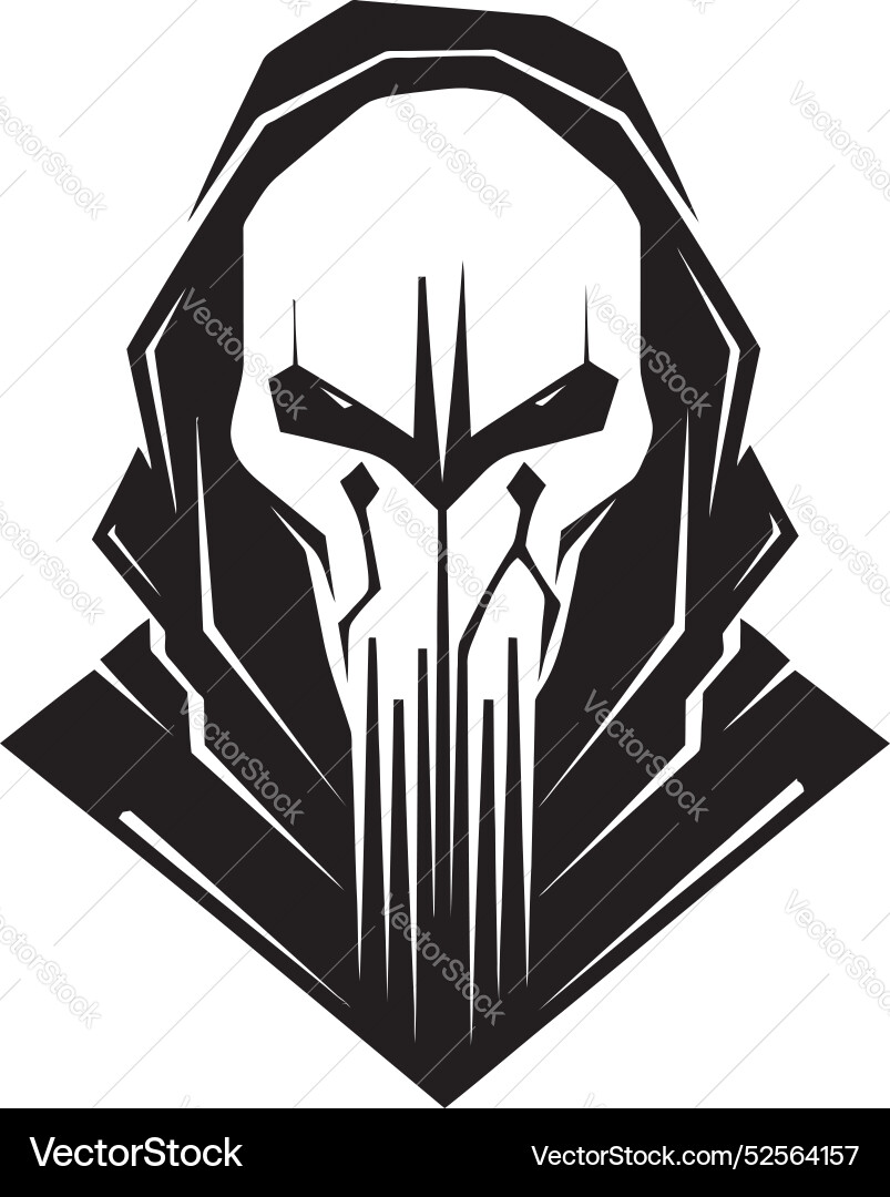 Stealth hacker digital cyber thief graphic Vector Image
