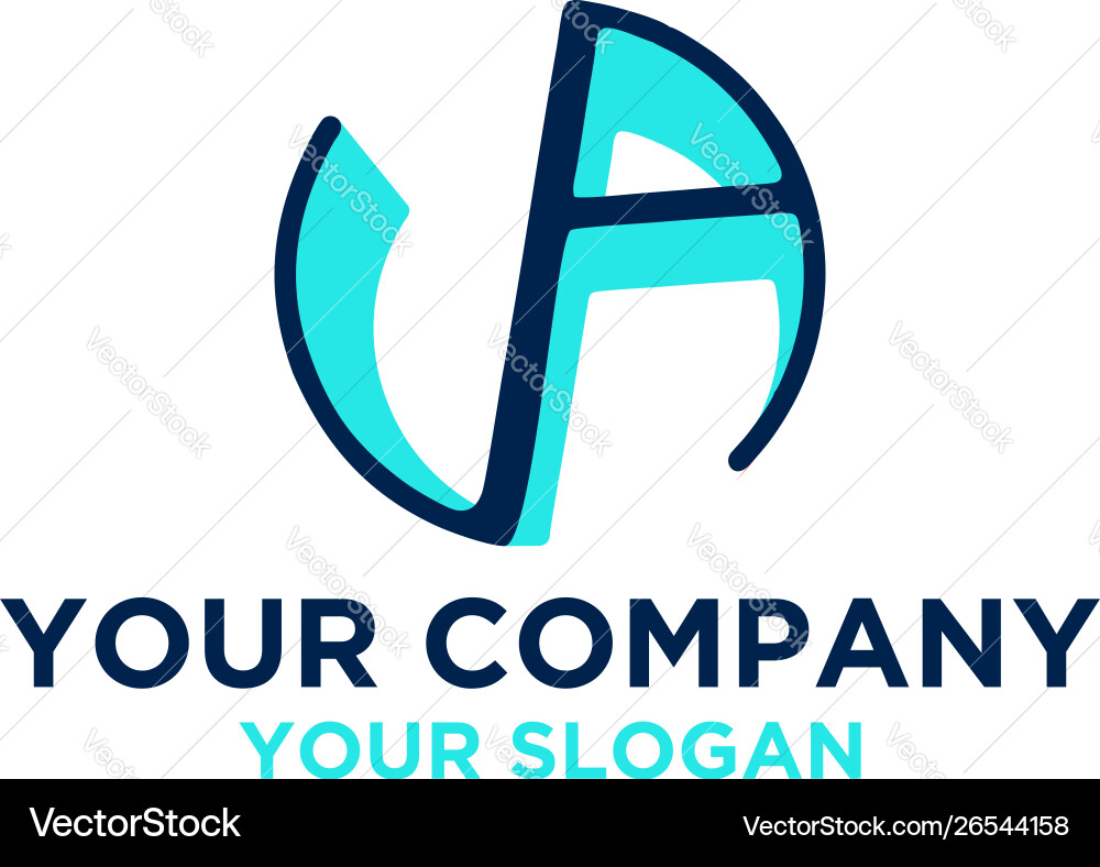 Circle ja logo design Royalty Free Vector Image