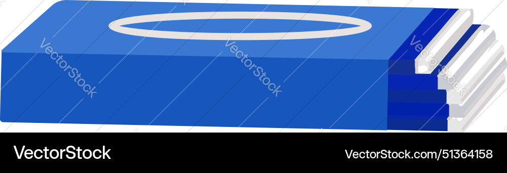 Eraser on white background Royalty Free Vector Image