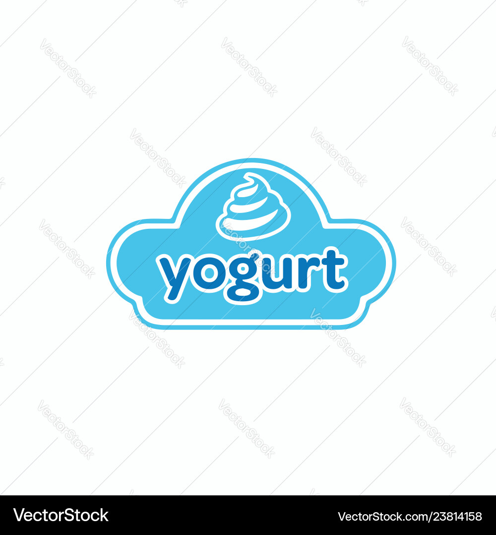 Yogurt-logo Royalty Free Vector Image - VectorStock