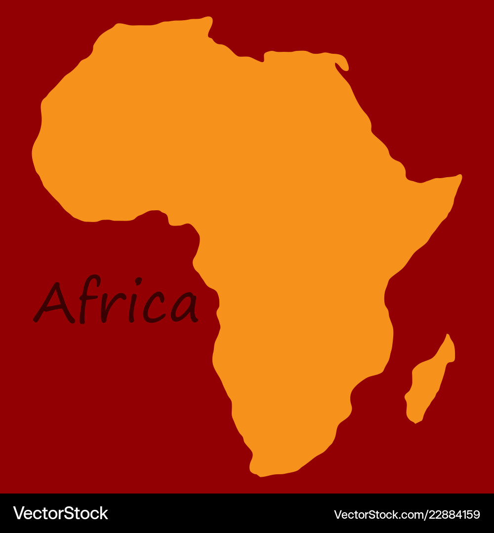 Africa map Royalty Free Vector Image - VectorStock