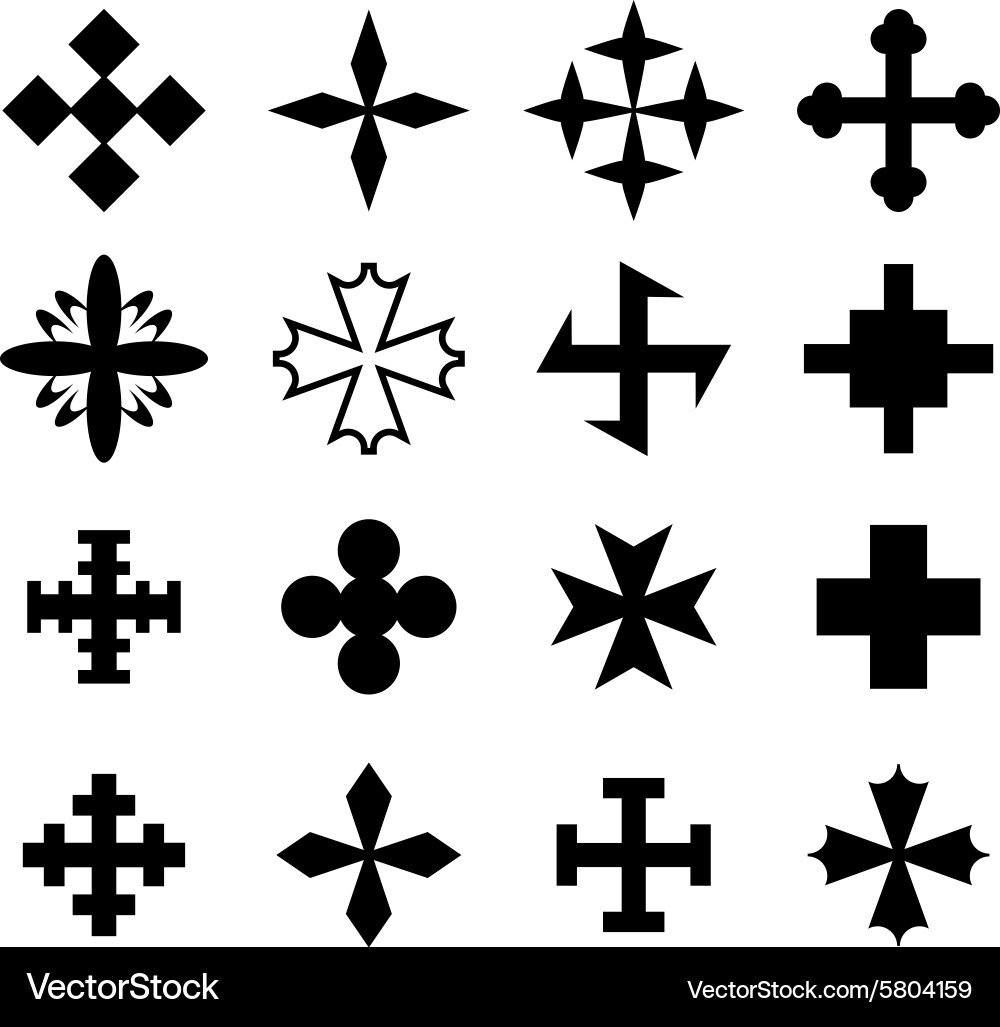 Cross icon Royalty Free Vector Image - VectorStock