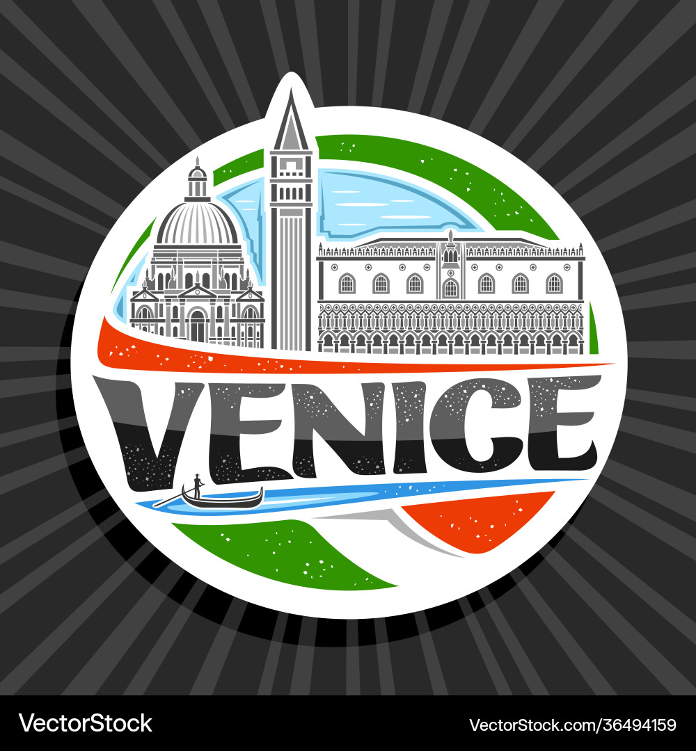 Logo for venice Royalty Free Vector Image - VectorStock