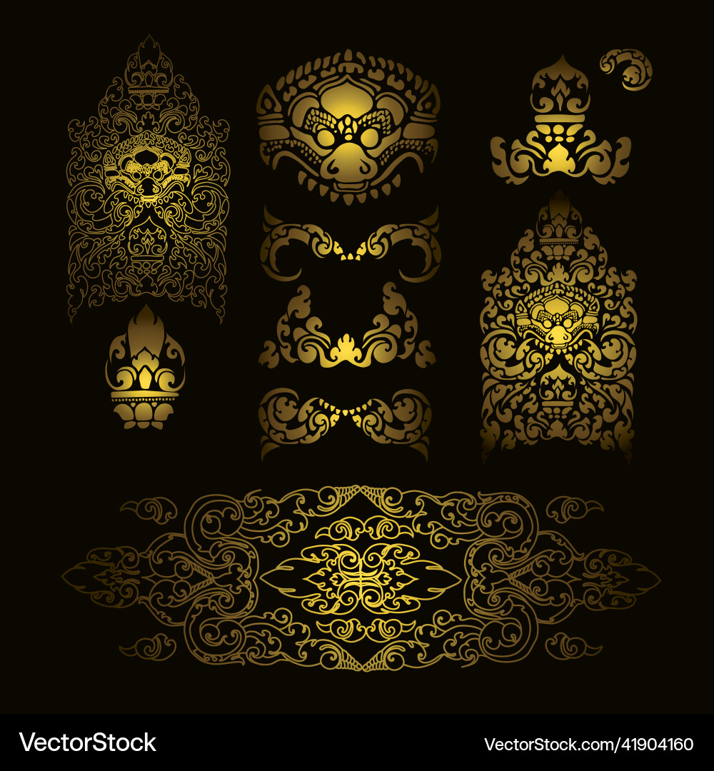 Khmer Frame Vector Images (20)