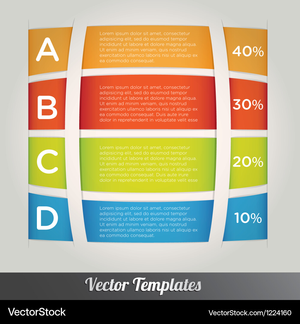 Option tabs template Royalty Free Vector Image