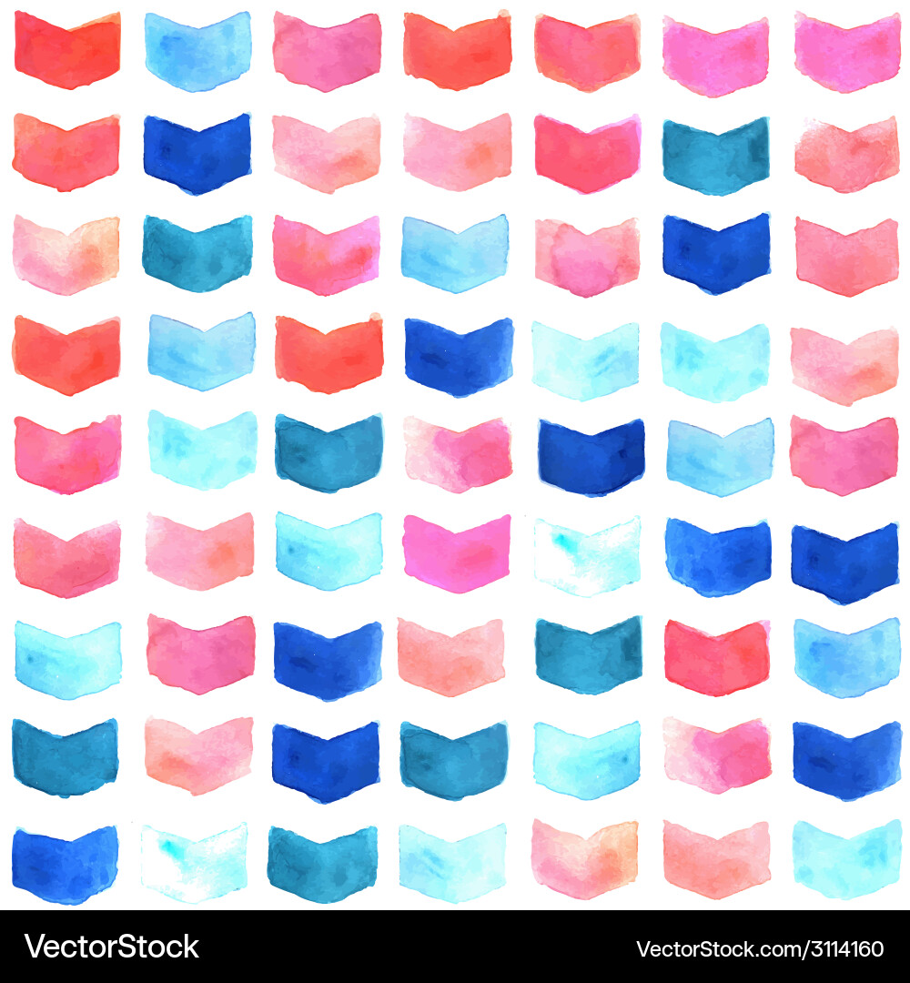 Watercolor geometric seamless pattern Royalty Free Vector