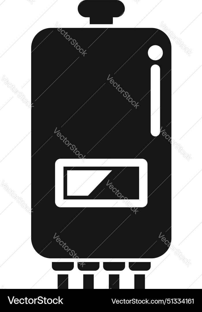 Black and white boiler Royalty Free Vector Image