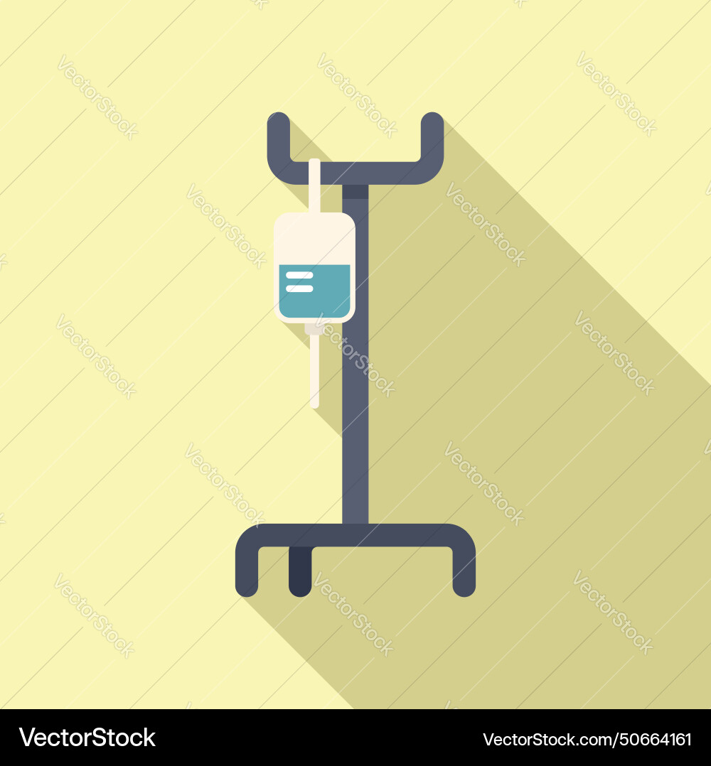 Clinical package well icon flat nursing Royalty Free Vector