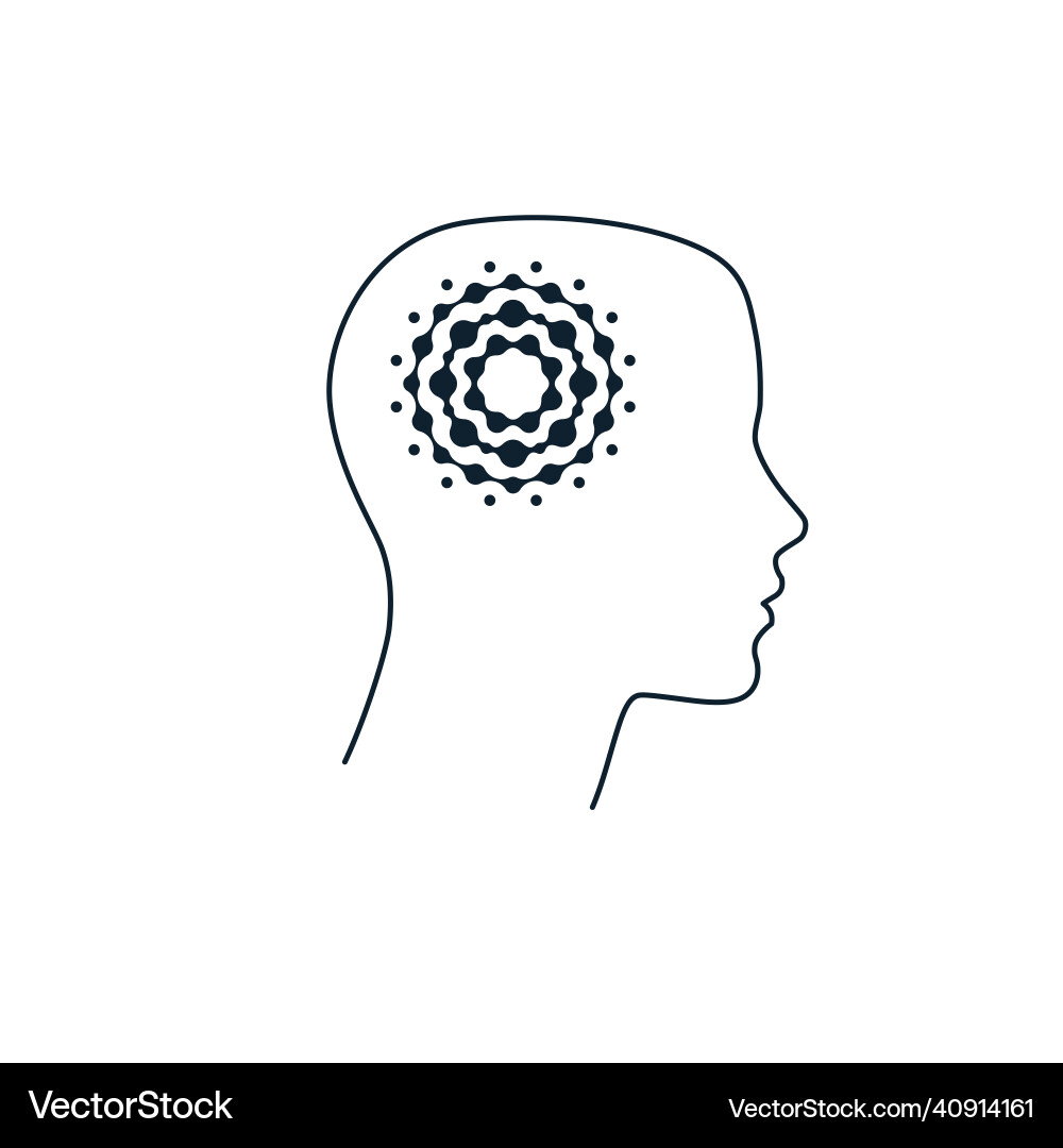 Natural therapy mind for health logo designs Vector Image