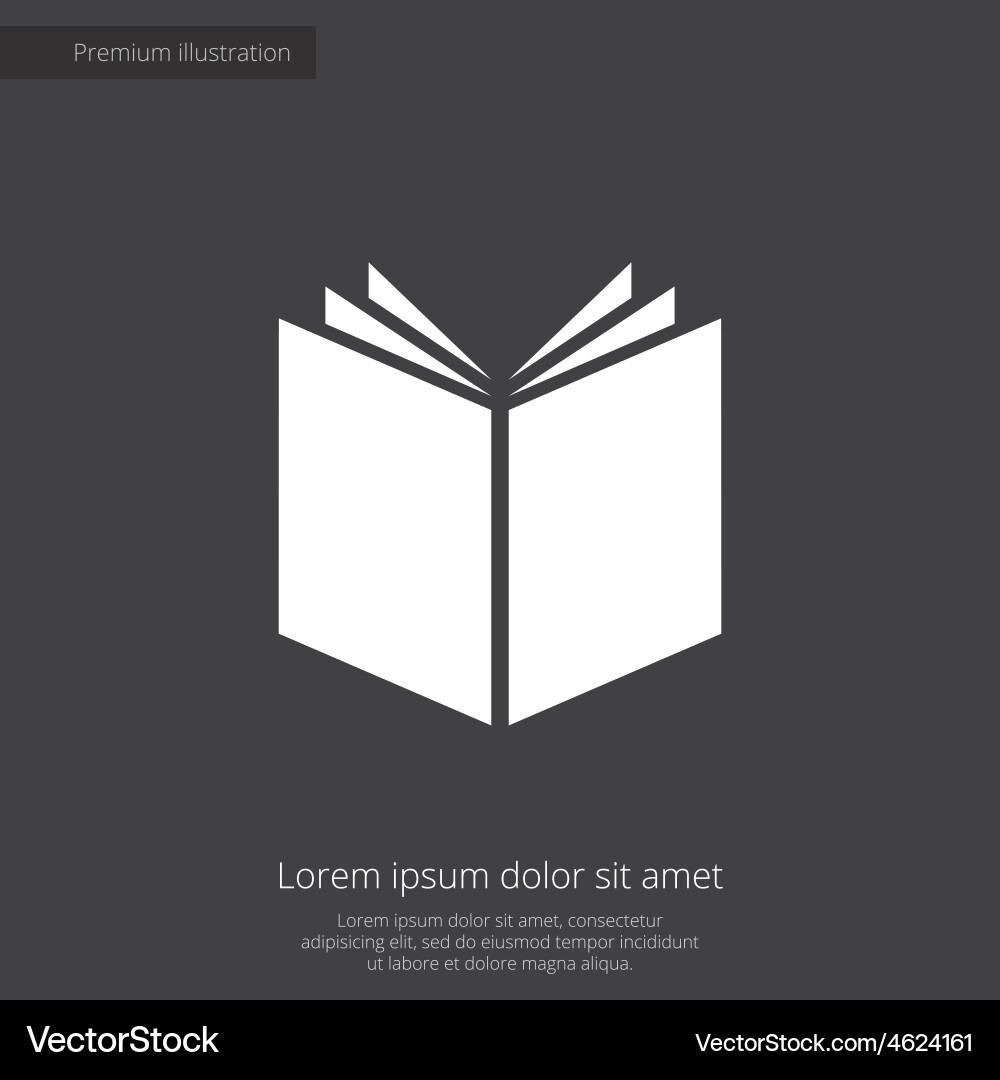 Premium Book Icon Royalty Free Vector Image - VectorStock