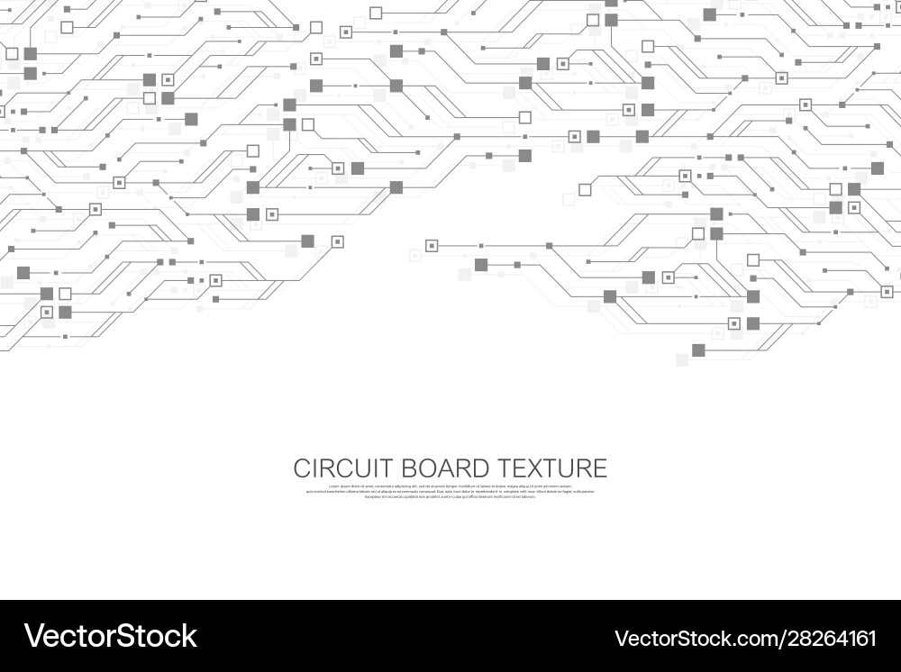 Technology abstract circuit board texture Vector Image