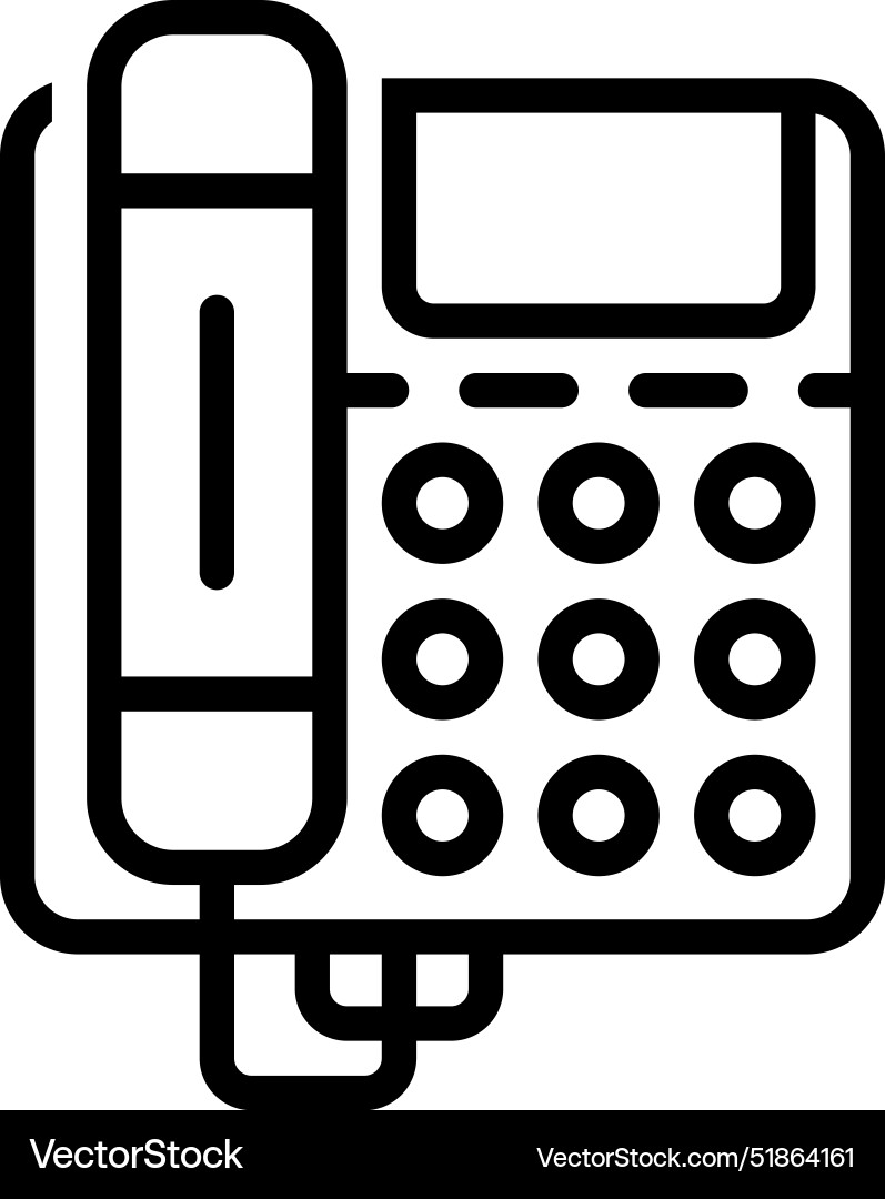 Telephone Royalty Free Vector Image - VectorStock
