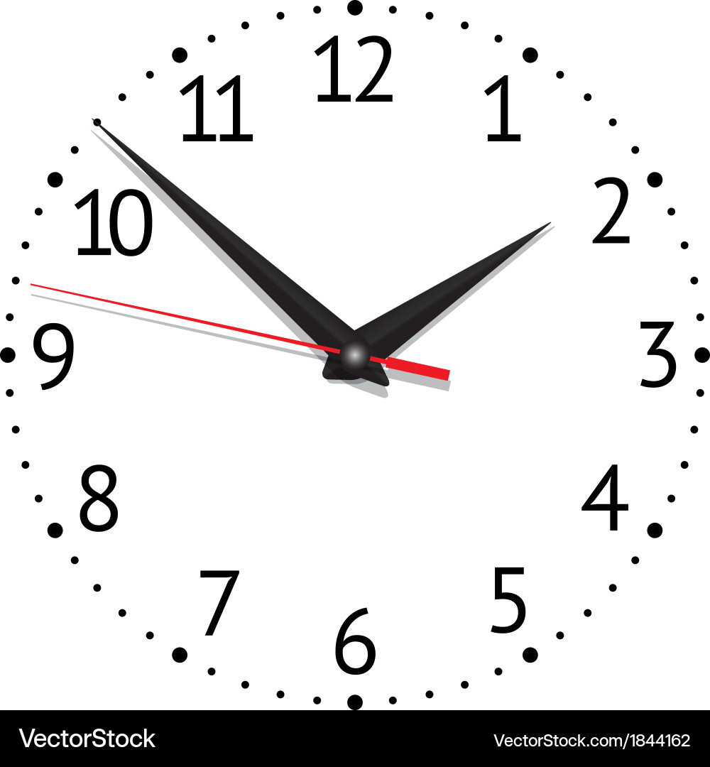 Clock Royalty Free Vector Image - VectorStock