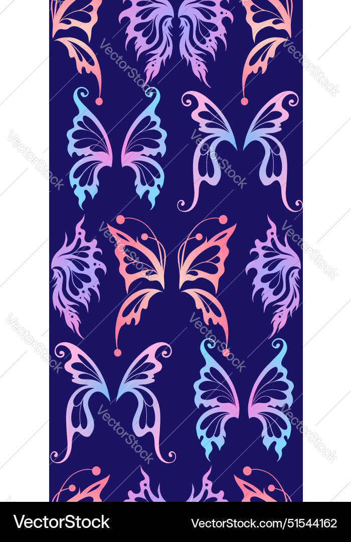 Seamless neon pattern with gradient Royalty Free Vector