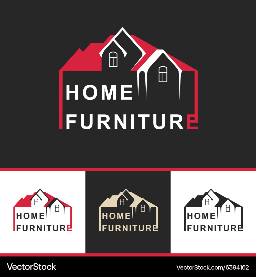 Symbol home furniture Royalty Free Vector Image