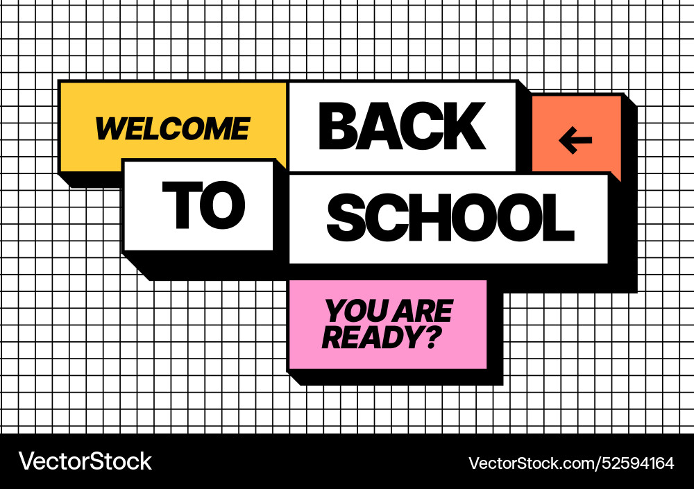 Design layout template for back to school Vector Image