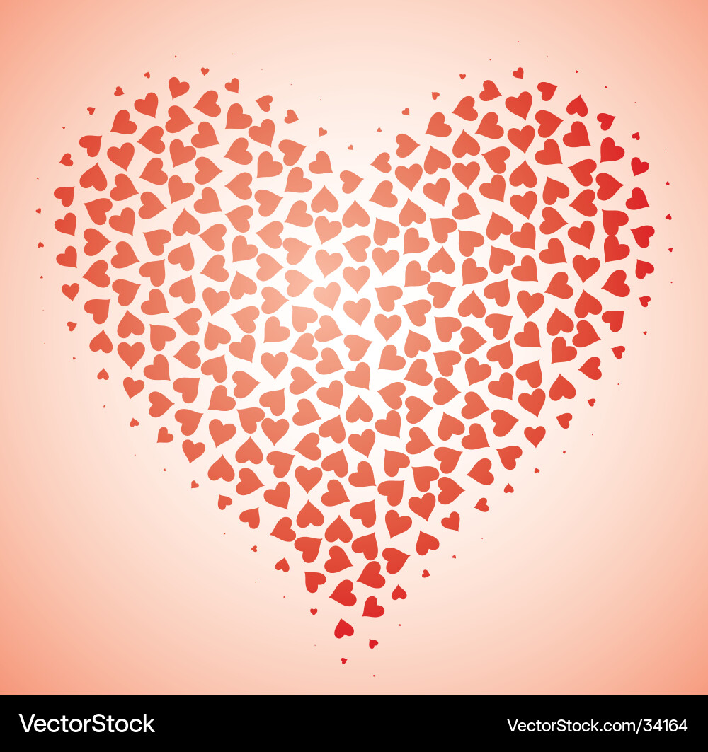 Heart background Royalty Free Vector Image - VectorStock