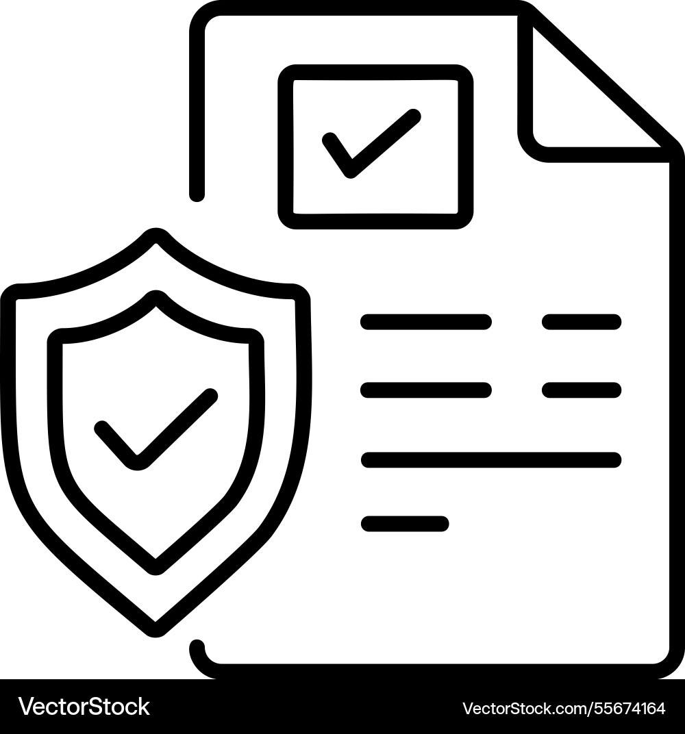 Insurance policy Royalty Free Vector Image - VectorStock