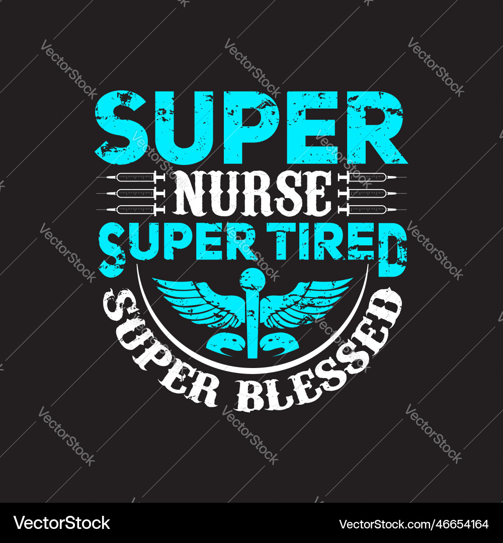 Nurse typographic quotes design Royalty Free Vector Image