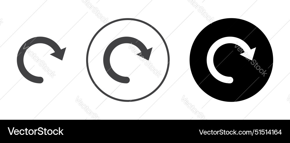 Rotate right icon Royalty Free Vector Image - VectorStock