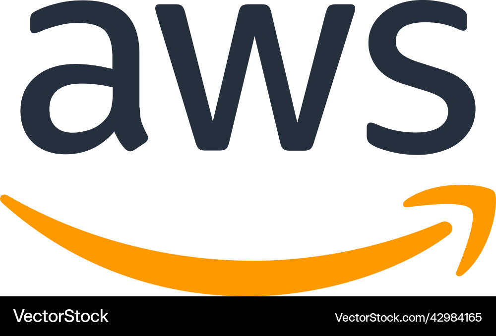Amazon Web Services Logo Royalty Free Vector Image