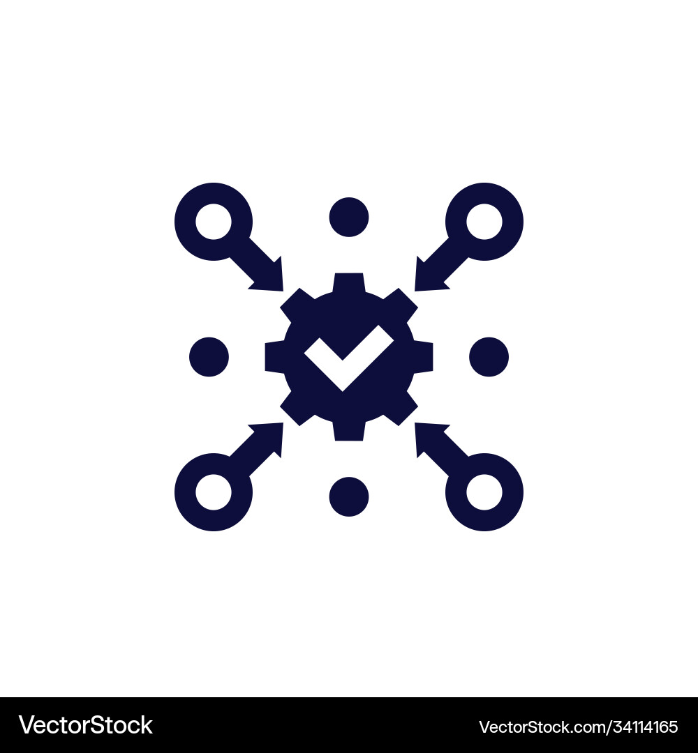 Execution implement and execute icon Royalty Free Vector