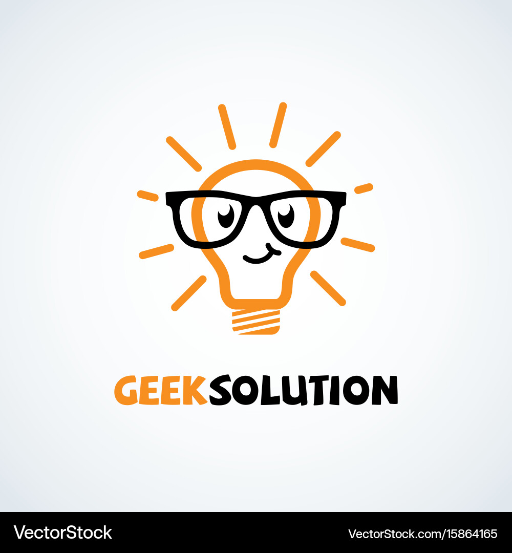 Geek logo Royalty Free Vector Image - VectorStock